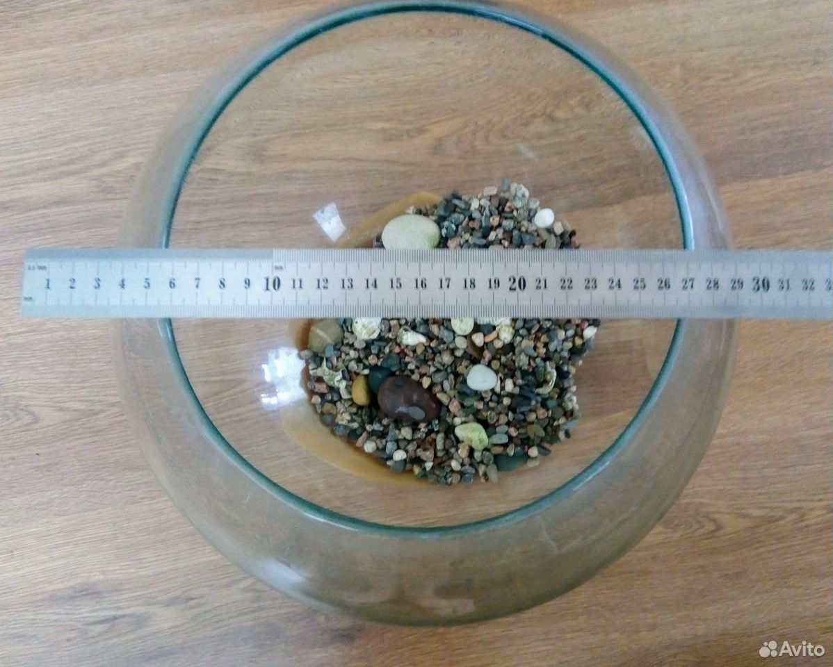 Аквариум круглый 10л с подставкой бу