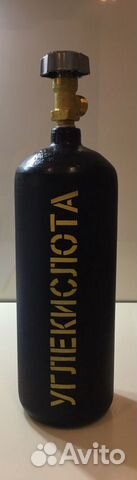 Баллон со2 объём 2 л с вентилем cavagna W21,8