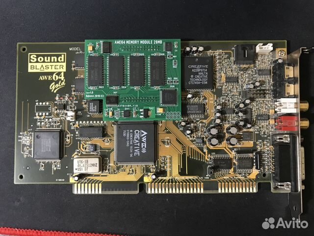 Creative AWE64 gold CT4390 + 28mb купить в Красноярске | Электроника ...